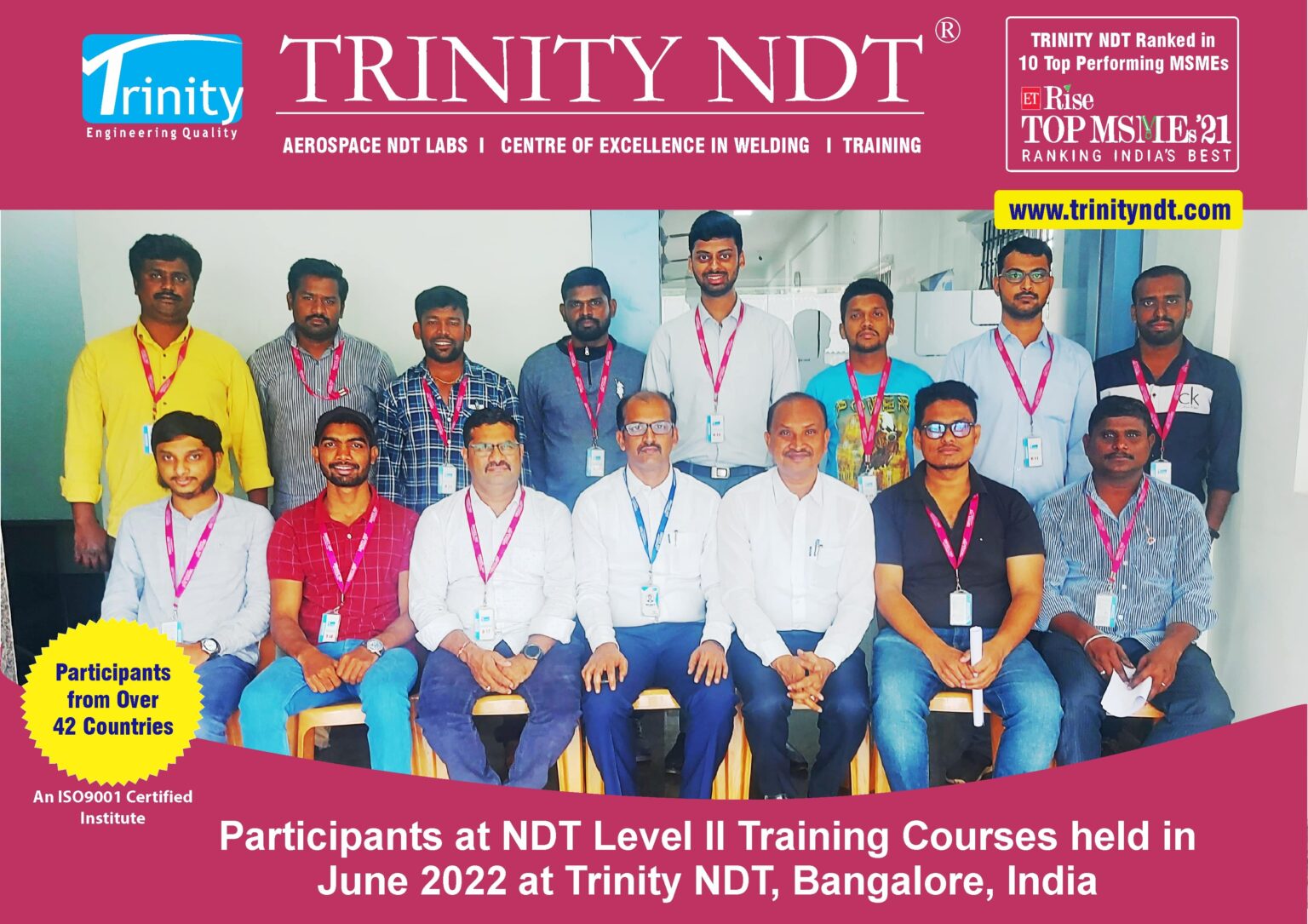 ASNT SNT TC 1A NDTLevel2 Training Course Calendar India | Test Lab, NDT ...